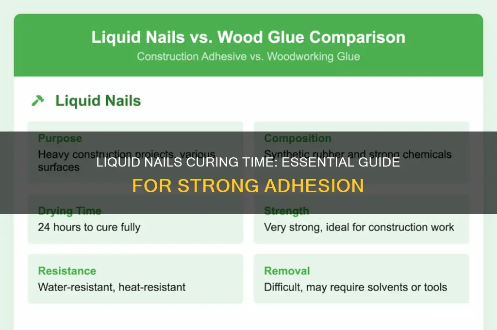 Liquid Nails Curing Time: Essential Guide For Strong Adhesion | Nailicy