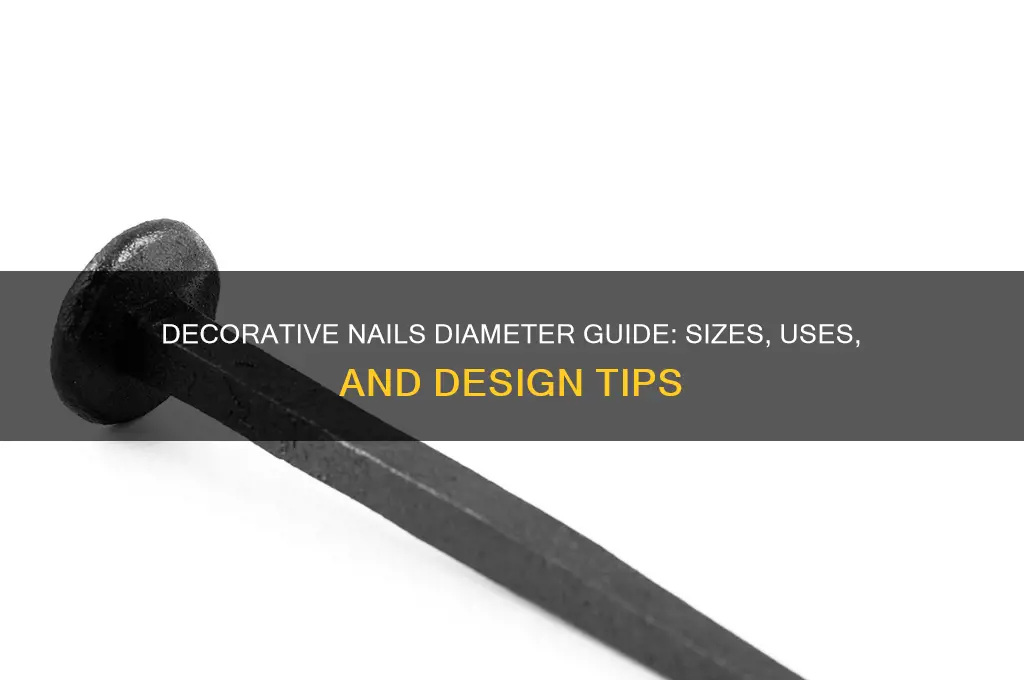 Decorative Nails Diameter Guide: Sizes, Uses, And Design Tips | Nailicy