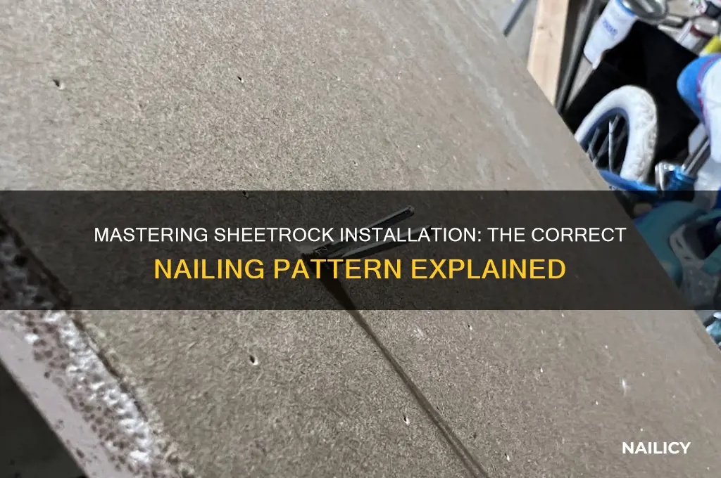 Mastering Sheetrock Installation: The Correct Nailing Pattern Explained ...