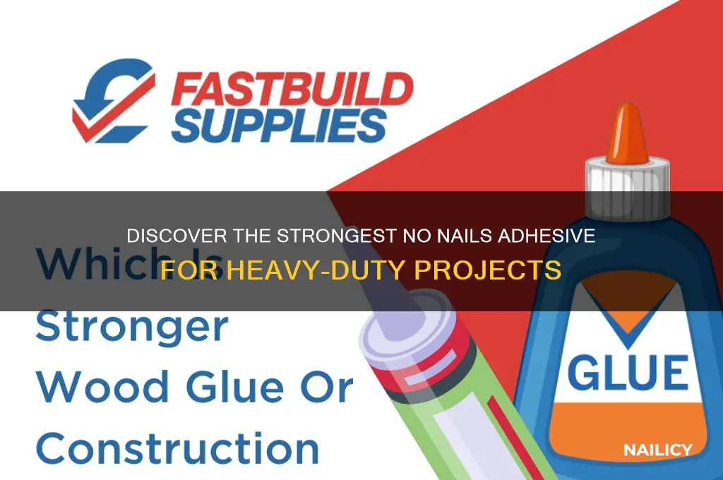 Discover The Strongest No Nails Adhesive For Heavy-Duty Projects | Nailicy