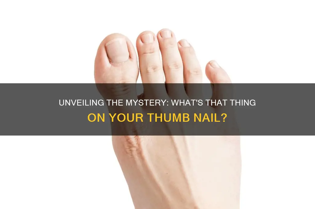 Unveiling The Mystery: What's That Thing On Your Thumb Nail? | Nailicy