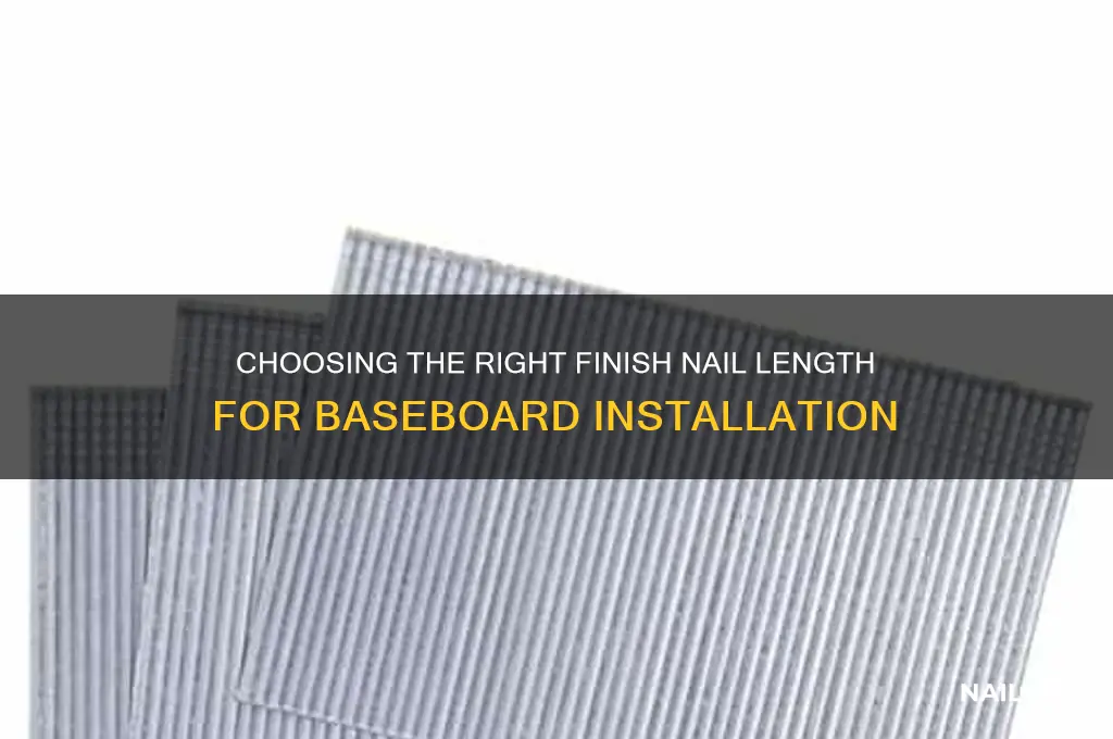 Choosing The Right Finish Nail Length For Baseboard Installation | Nailicy