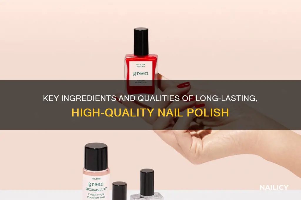 Key Ingredients And Qualities Of Long-Lasting, High-Quality Nail Polish ...