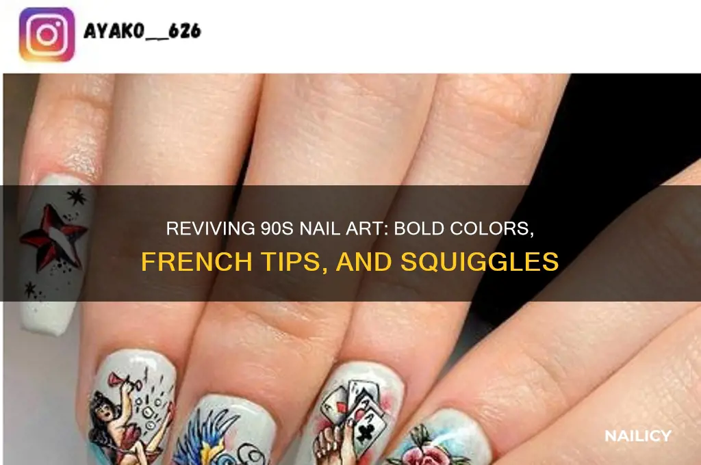 Reviving 90S Nail Art: Bold Colors, French Tips, And Squiggles | Nailicy