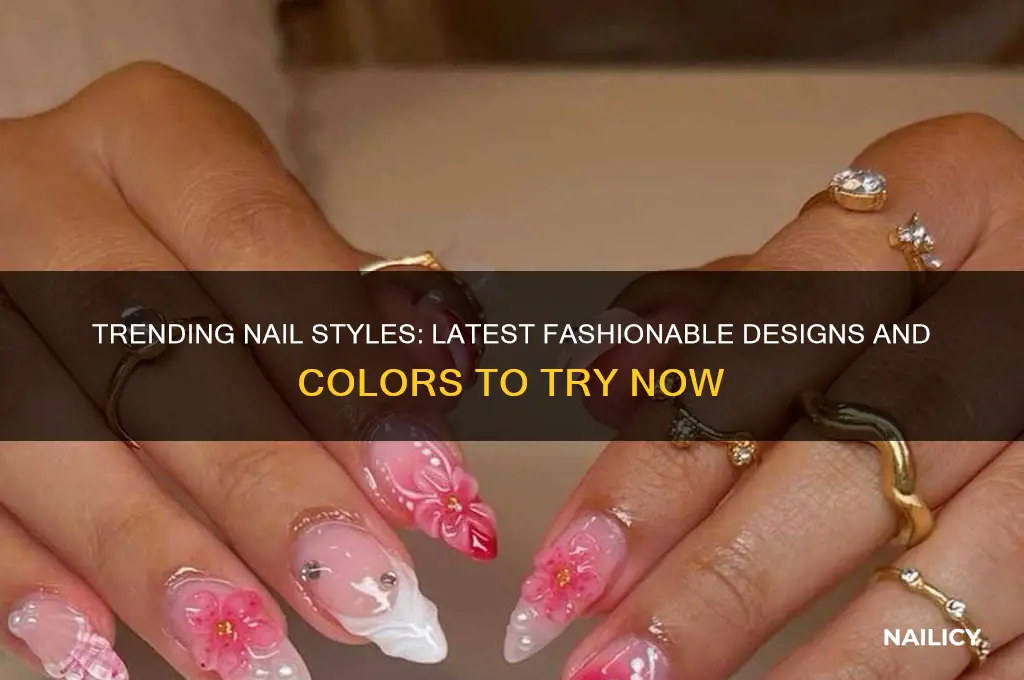 Trending Nail Styles: Latest Fashionable Designs And Colors To Try Now ...