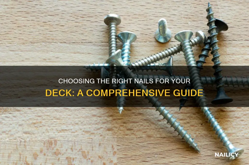 Choosing The Right Nails For Your Deck: A Comprehensive Guide | Nailicy