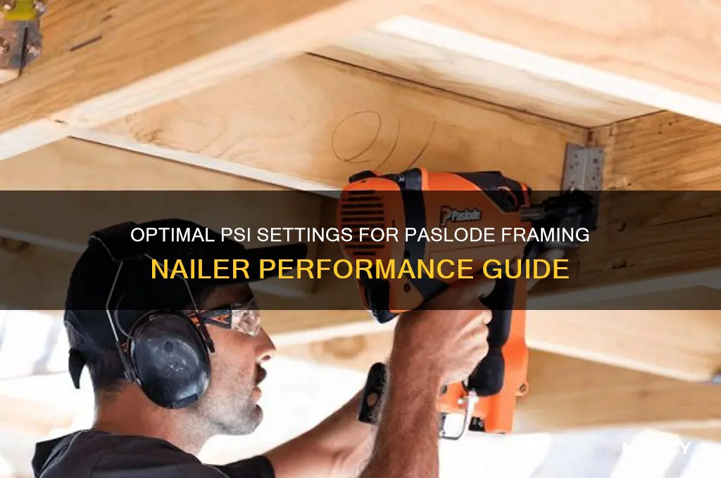 Optimal Psi Settings For Paslode Framing Nailer Performance Guide | Nailicy