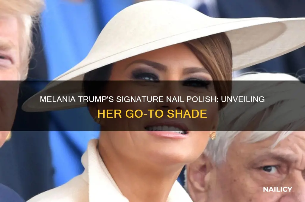 Melania Trump's Signature Nail Polish: Unveiling Her Go-To Shade | Nailicy
