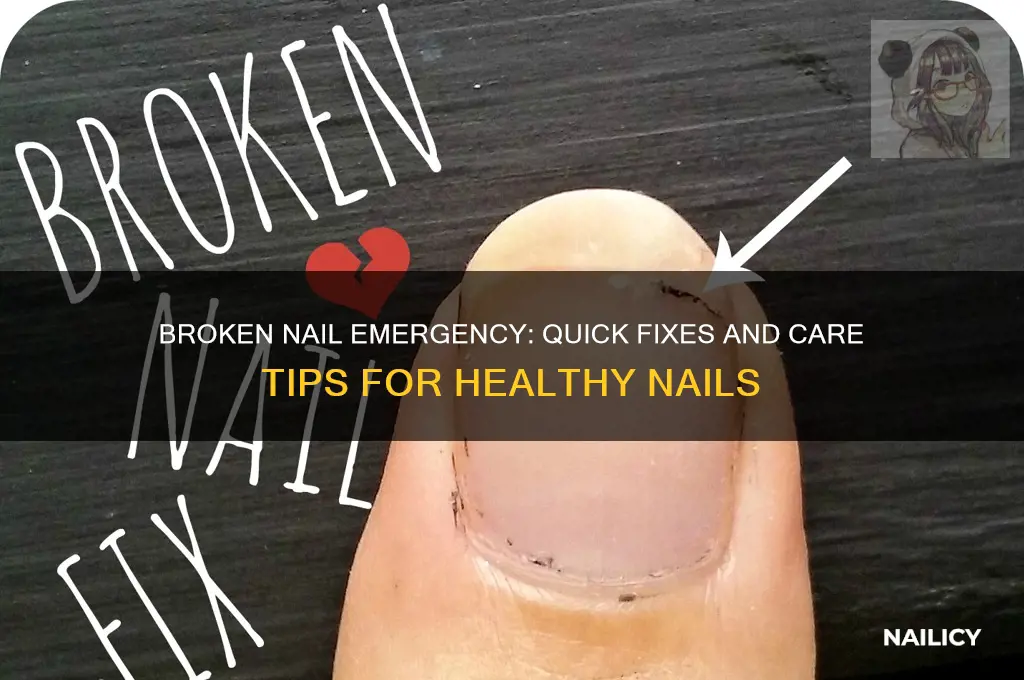 Broken Nail Emergency: Quick Fixes And Care Tips For Healthy Nails ...
