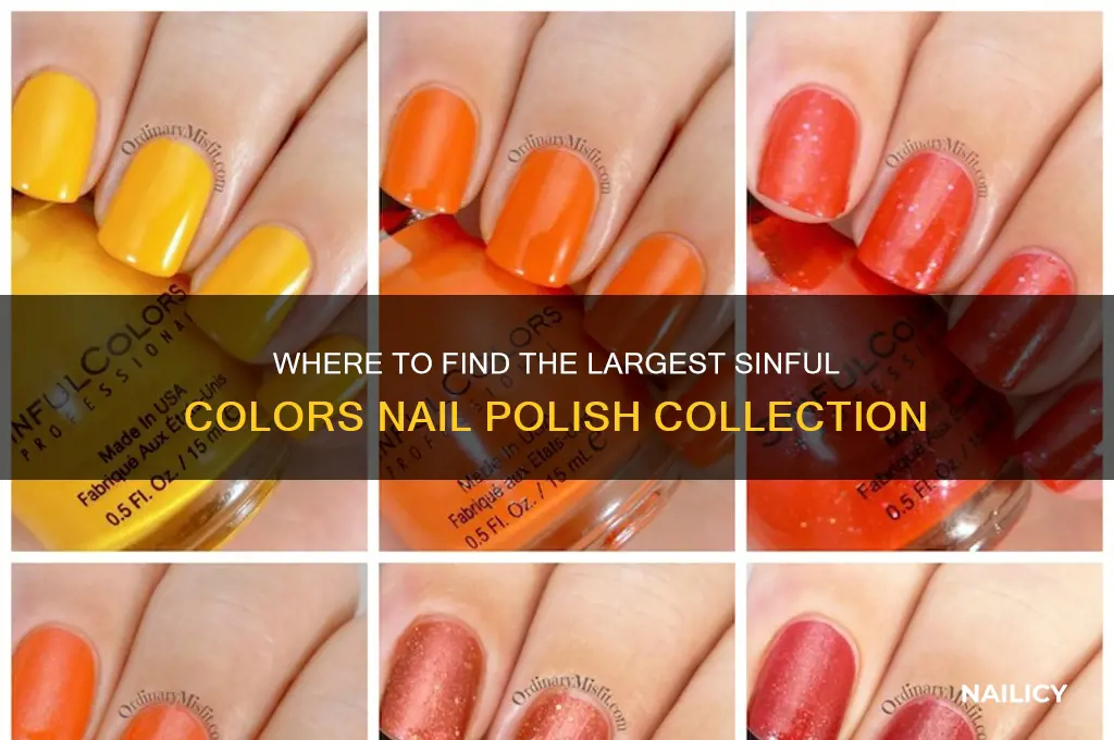 Where To Find The Largest Sinful Colors Nail Polish Collection | Nailicy