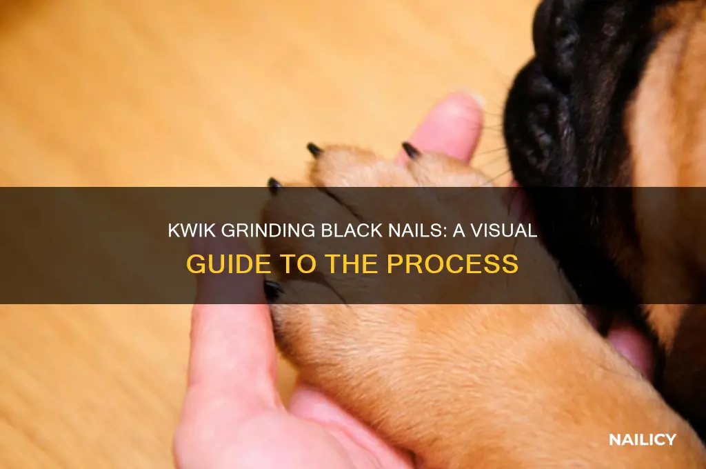 Kwik Grinding Black Nails: A Visual Guide To The Process | Nailicy