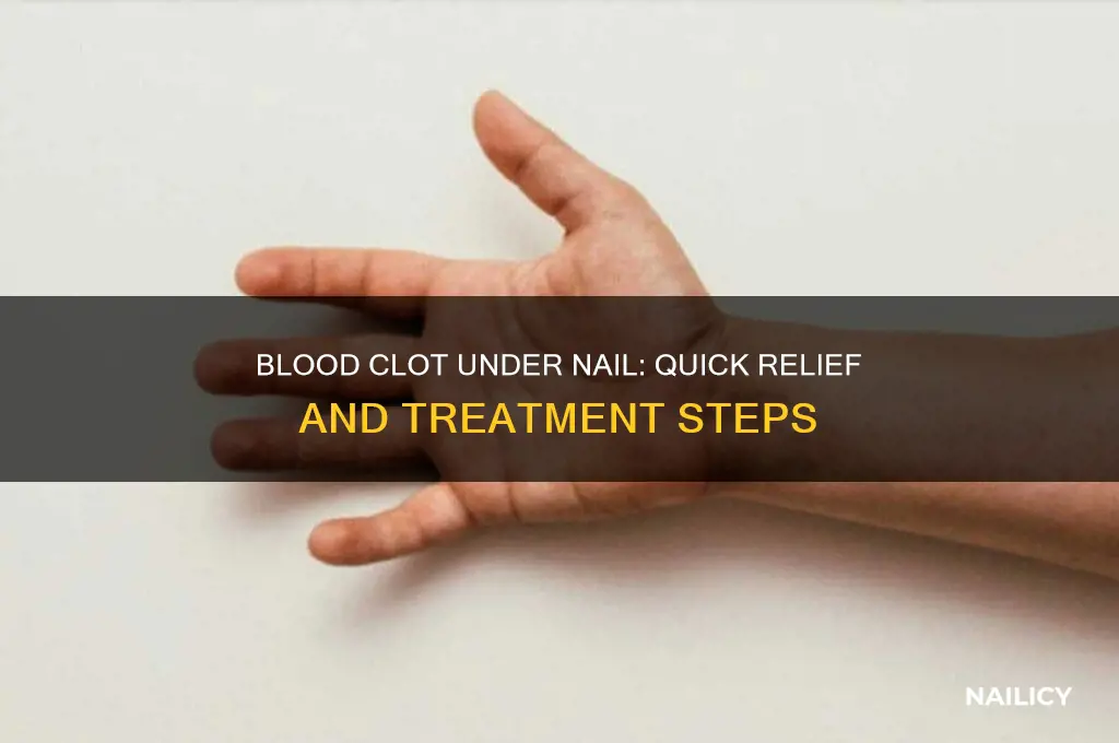 Blood Clot Under Nail: Quick Relief And Treatment Steps | Nailicy