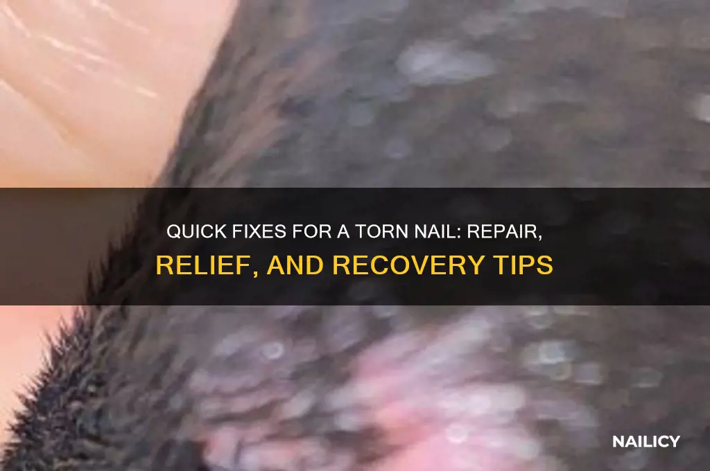 Quick Fixes For A Torn Nail: Repair, Relief, And Recovery Tips | Nailicy
