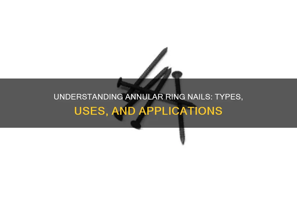 Understanding Annular Ring Nails: Types, Uses, And Applications | Nailicy