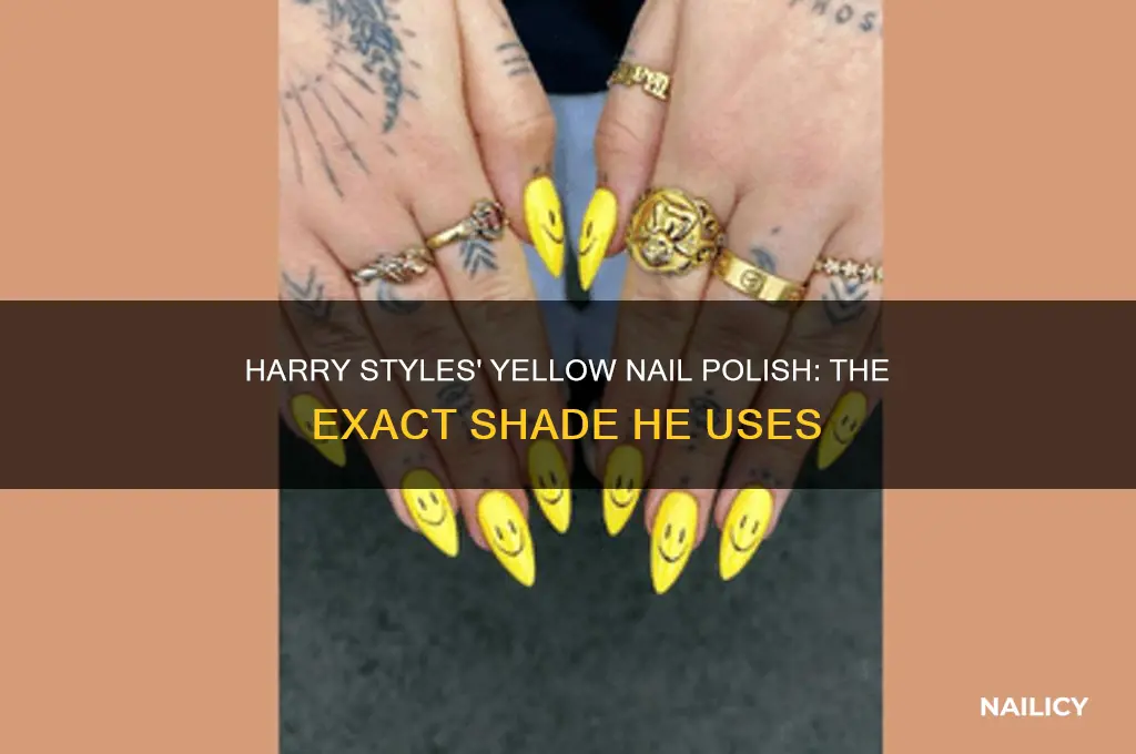Harry Styles' Yellow Nail Polish: The Exact Shade He Uses | Nailicy