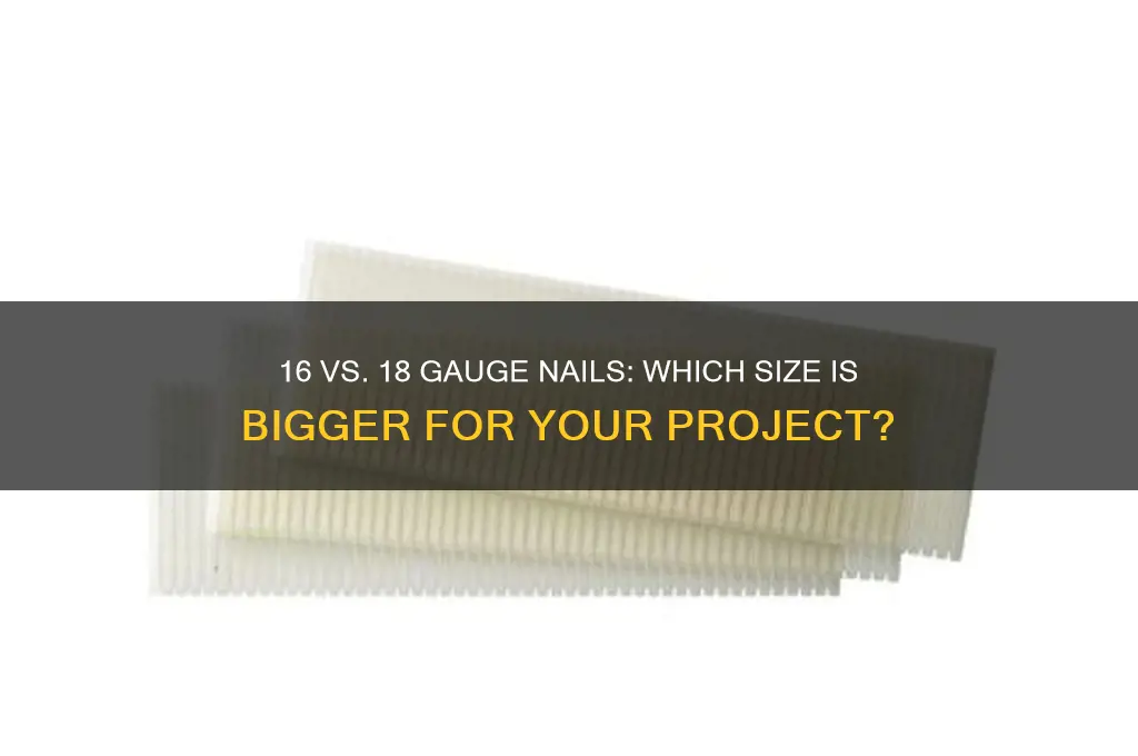 16 Vs. 18 Gauge Nails: Which Size Is Bigger For Your Project? | Nailicy