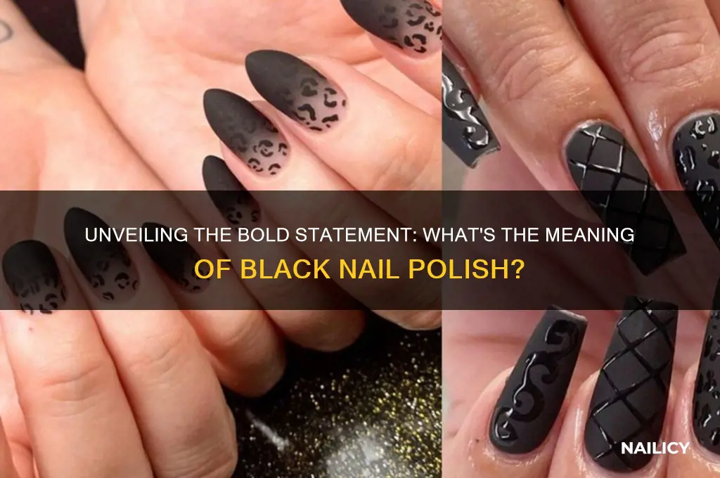 Unveiling The Bold Statement: What's The Meaning Of Black Nail Polish ...