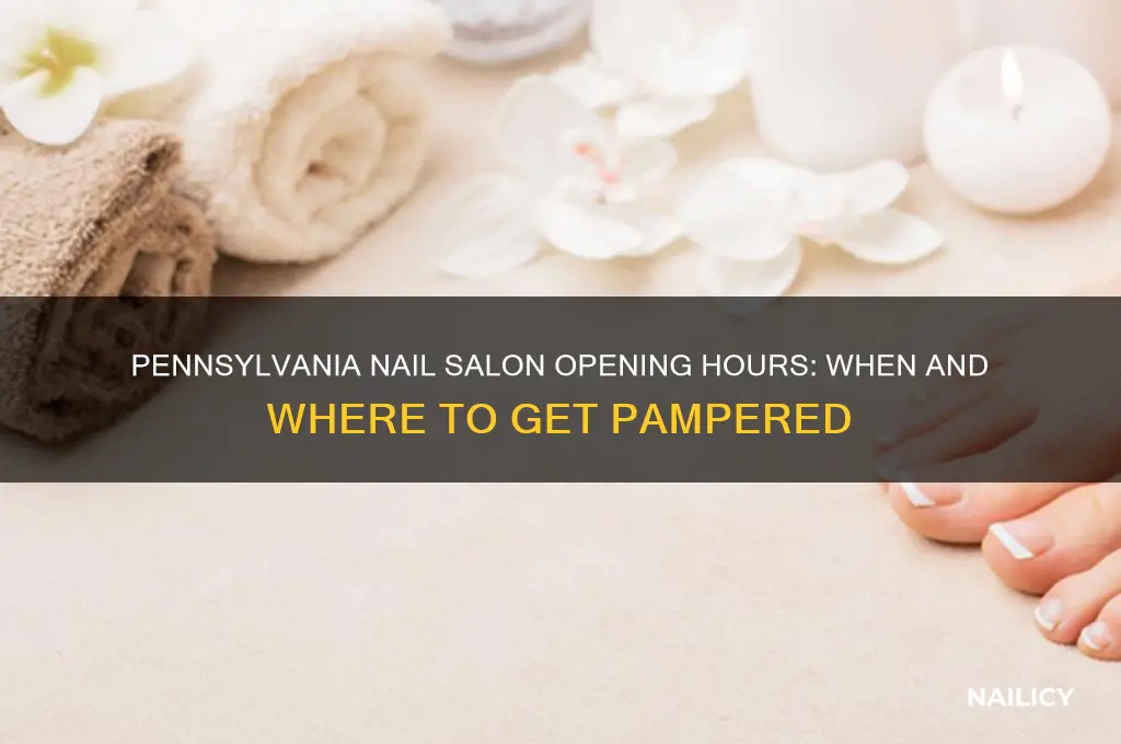 Pennsylvania Nail Salon Opening Hours: When And Where To Get Pampered ...