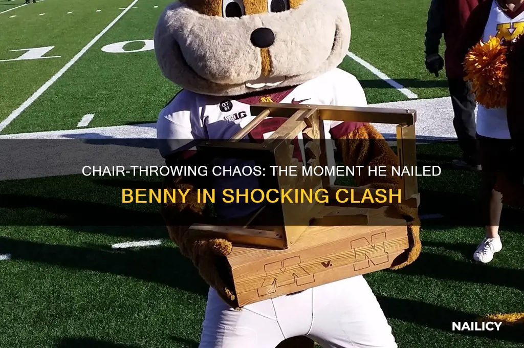 Chair-Throwing Chaos: The Moment He Nailed Benny In Shocking Clash ...
