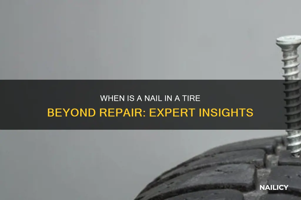 When Is A Nail In A Tire Beyond Repair: Expert Insights | Nailicy
