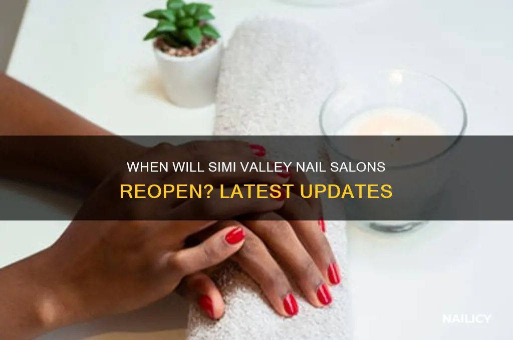 When Will Simi Valley Nail Salons Reopen? Latest Updates | Nailicy