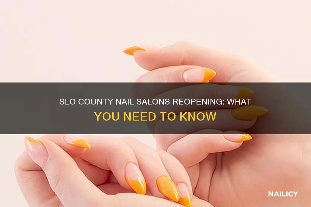 Slo County Nail Salons Reopening: What You Need To Know | Nailicy