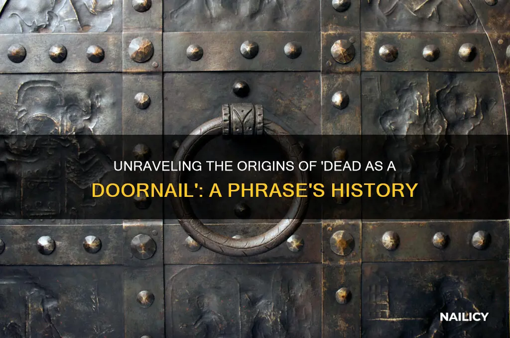 Unraveling The Origins Of 'Dead As A Doornail': A Phrase's History ...