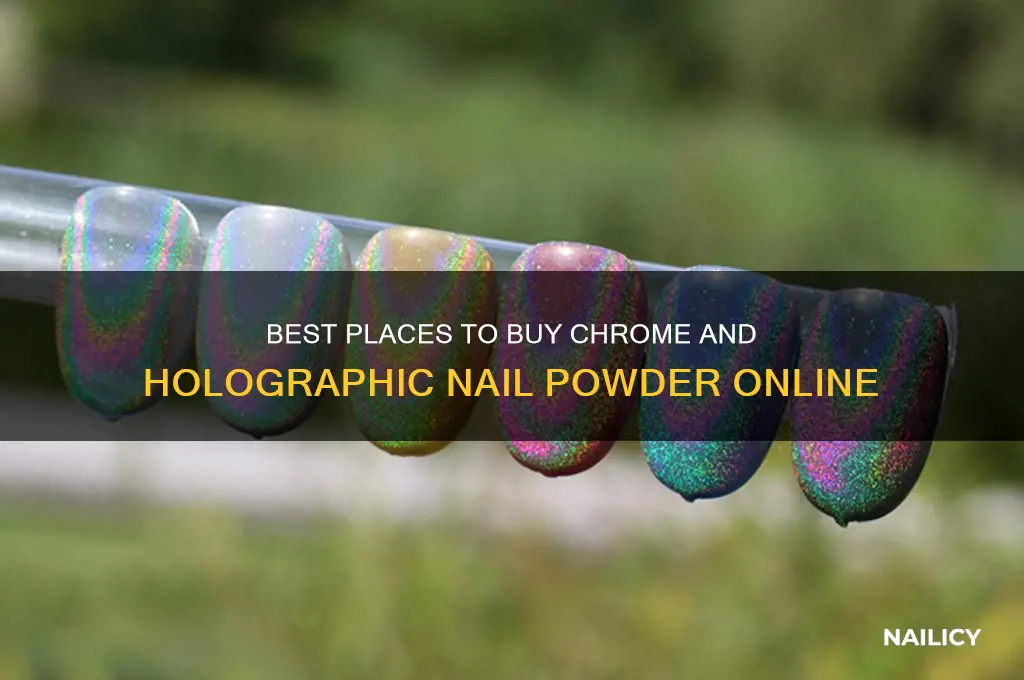 Best Places To Buy Chrome And Holographic Nail Powder Online | Nailicy