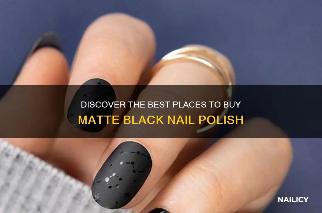 Discover The Best Places To Buy Matte Black Nail Polish | Nailicy
