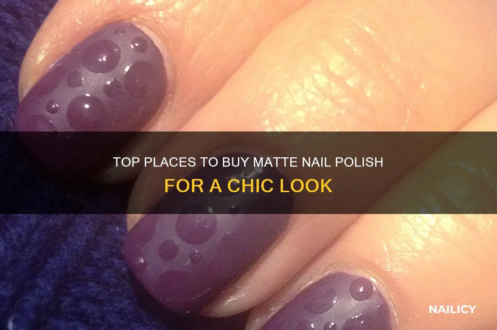 Top Places To Buy Matte Nail Polish For A Chic Look | Nailicy