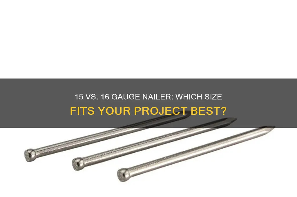 15 Vs. 16 Gauge Nailer: Which Size Fits Your Project Best? | Nailicy