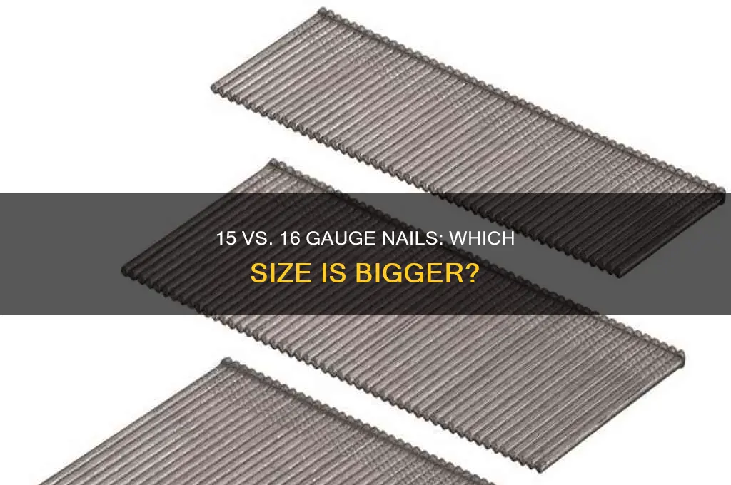 15 Vs. 16 Gauge Nails: Which Size Is Bigger? | Nailicy