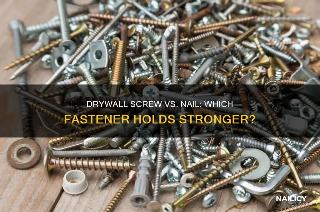 Drywall Screw Vs. Nail: Which Fastener Holds Stronger? | Nailicy