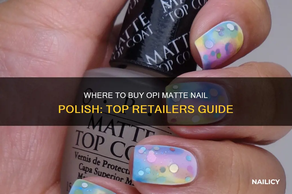 Where To Buy Opi Matte Nail Polish: Top Retailers Guide | Nailicy