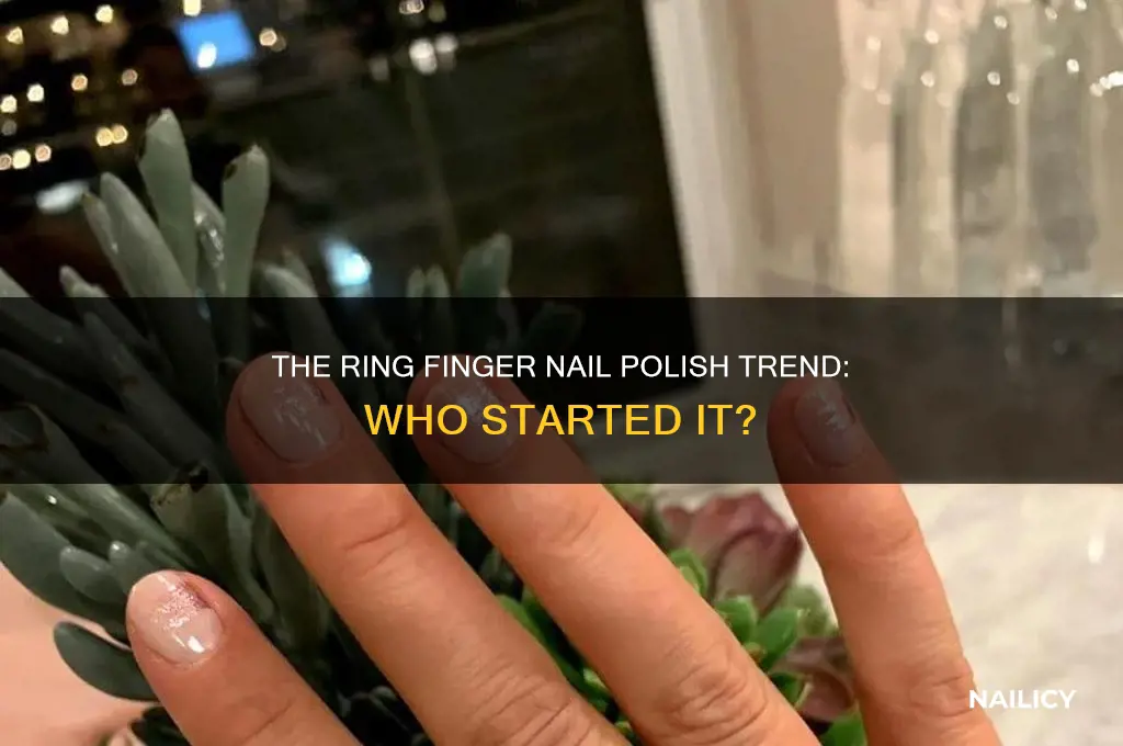 The Ring Finger Nail Polish Trend: Who Started It? | Nailicy