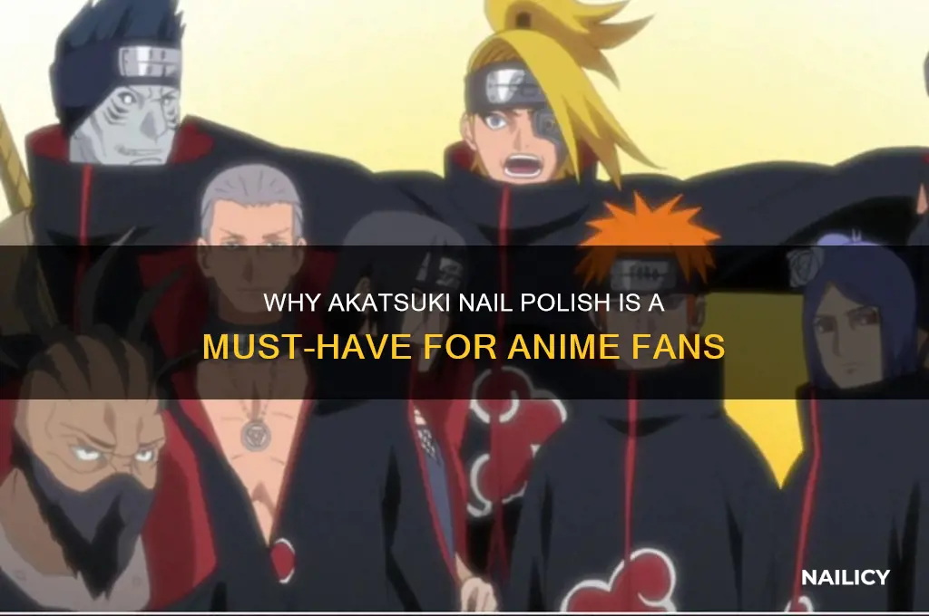 Why Akatsuki Nail Polish Is A Must-Have For Anime Fans | Nailicy