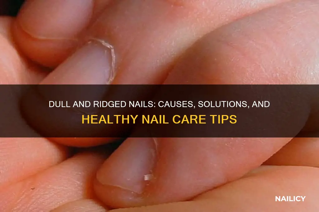 Dull And Ridged Nails: Causes, Solutions, And Healthy Nail Care Tips ...