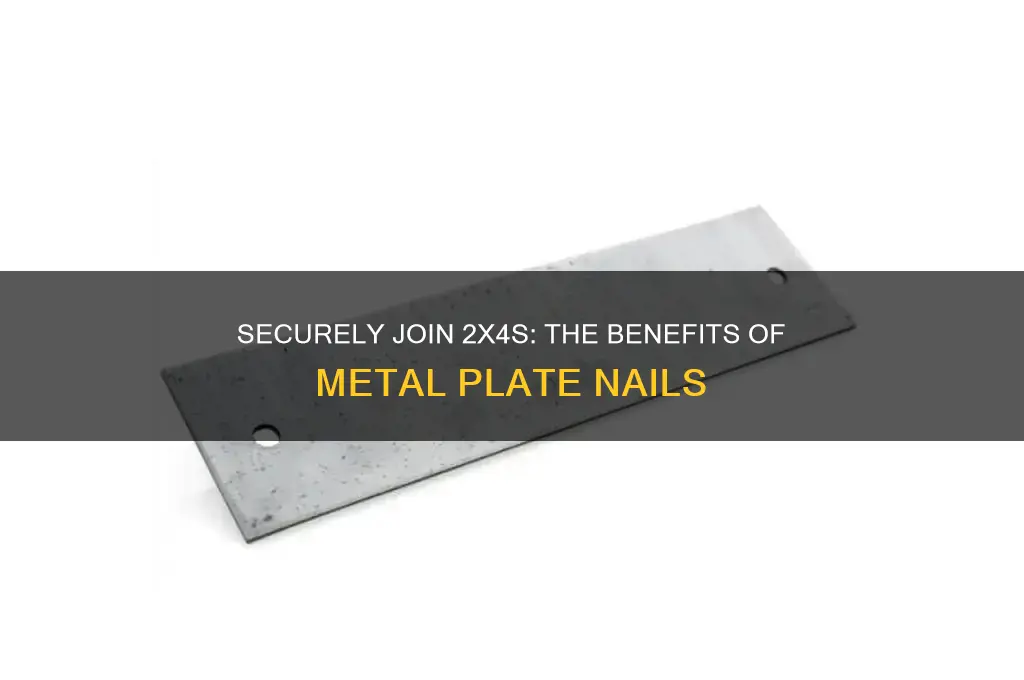Securely Join 2X4s: The Benefits Of Metal Plate Nails | Nailicy