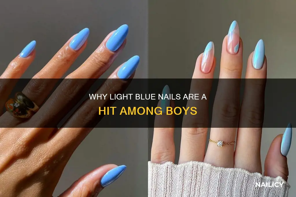 Why Light Blue Nails Are A Hit Among Boys | Nailicy