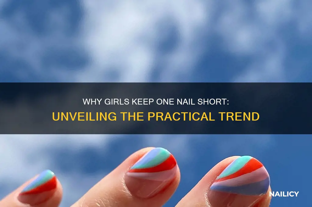 Why Girls Keep One Nail Short: Unveiling The Practical Trend | Nailicy