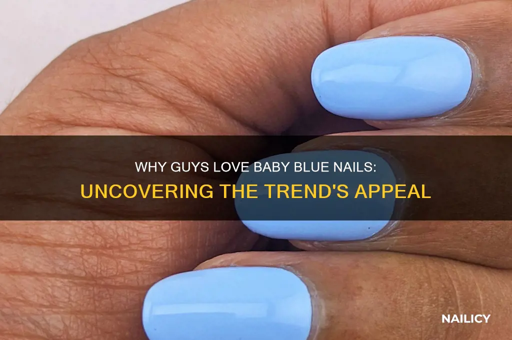Why Guys Love Baby Blue Nails: Uncovering The Trend's Appeal | Nailicy