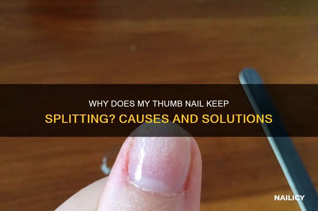 Why Does My Thumb Nail Keep Splitting? Causes And Solutions | Nailicy