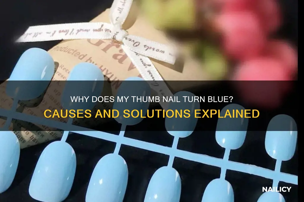 Why Does My Thumb Nail Turn Blue? Causes And Solutions Explained | Nailicy