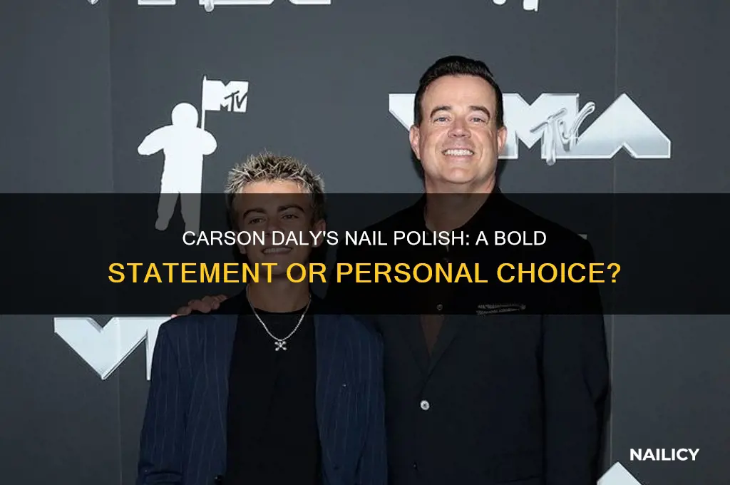 Carson Daly's Nail Polish: A Bold Statement Or Personal Choice? | Nailicy