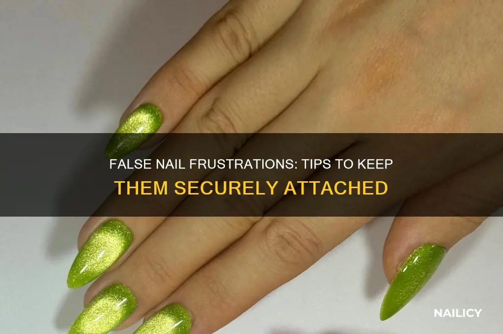 False Nail Frustrations: Tips To Keep Them Securely Attached | Nailicy