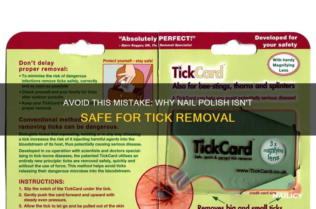 Avoid This Mistake: Why Nail Polish Isn't Safe For Tick Removal | Nailicy
