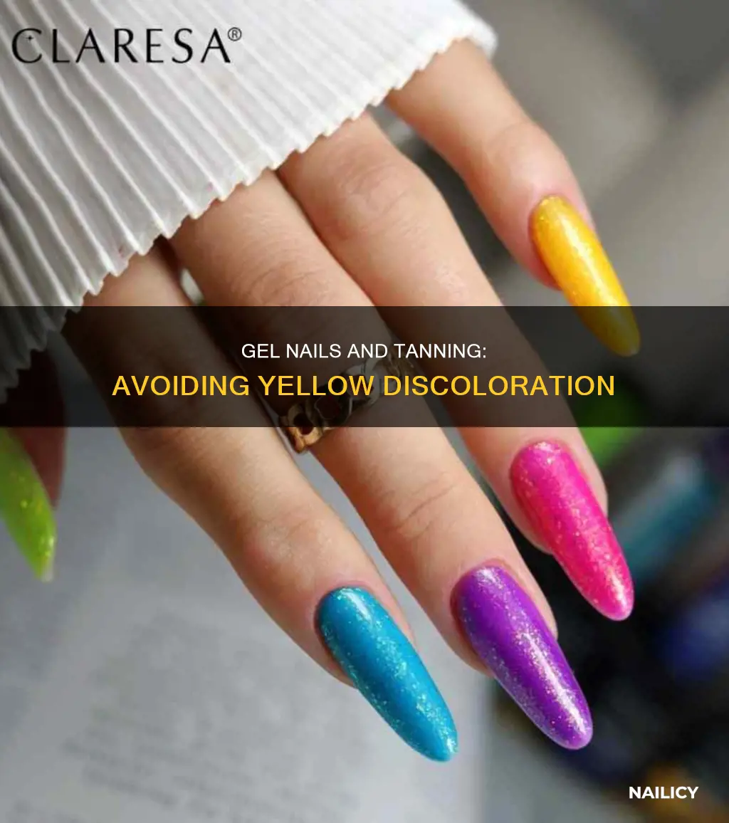 Gel Nails And Tanning: Avoiding Yellow Discoloration | Nailicy
