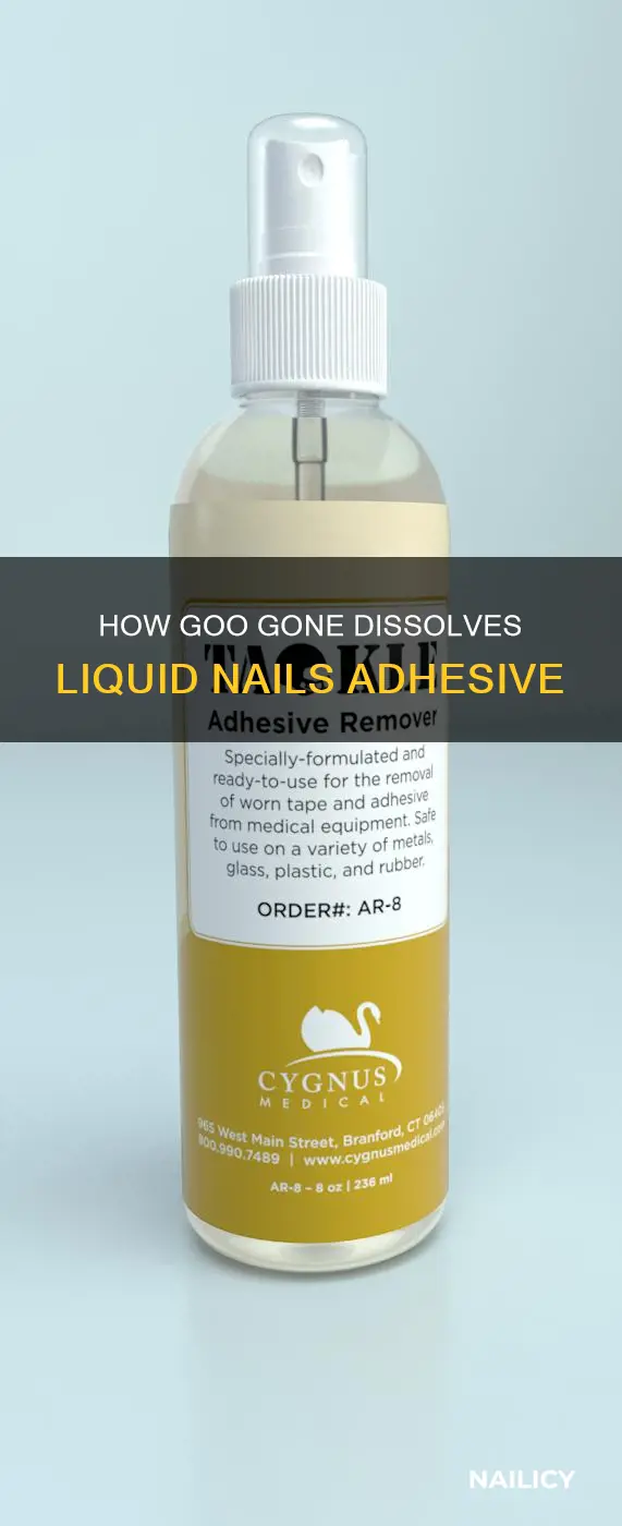 How Goo Gone Dissolves Liquid Nails Adhesive | Nailicy