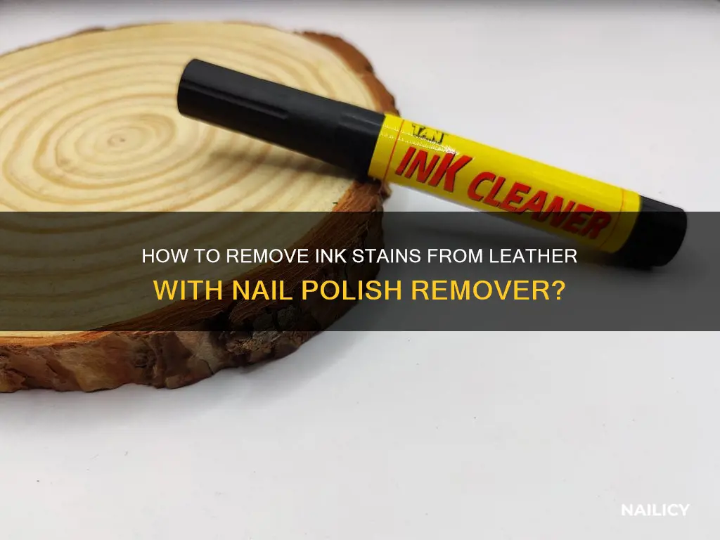 How To Remove Ink Stains From Leather With Nail Polish Remover? | Nailicy