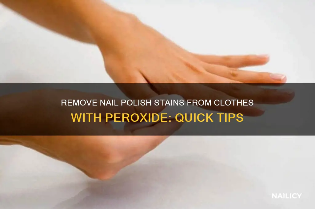 Remove Nail Polish Stains From Clothes With Peroxide: Quick Tips | Nailicy